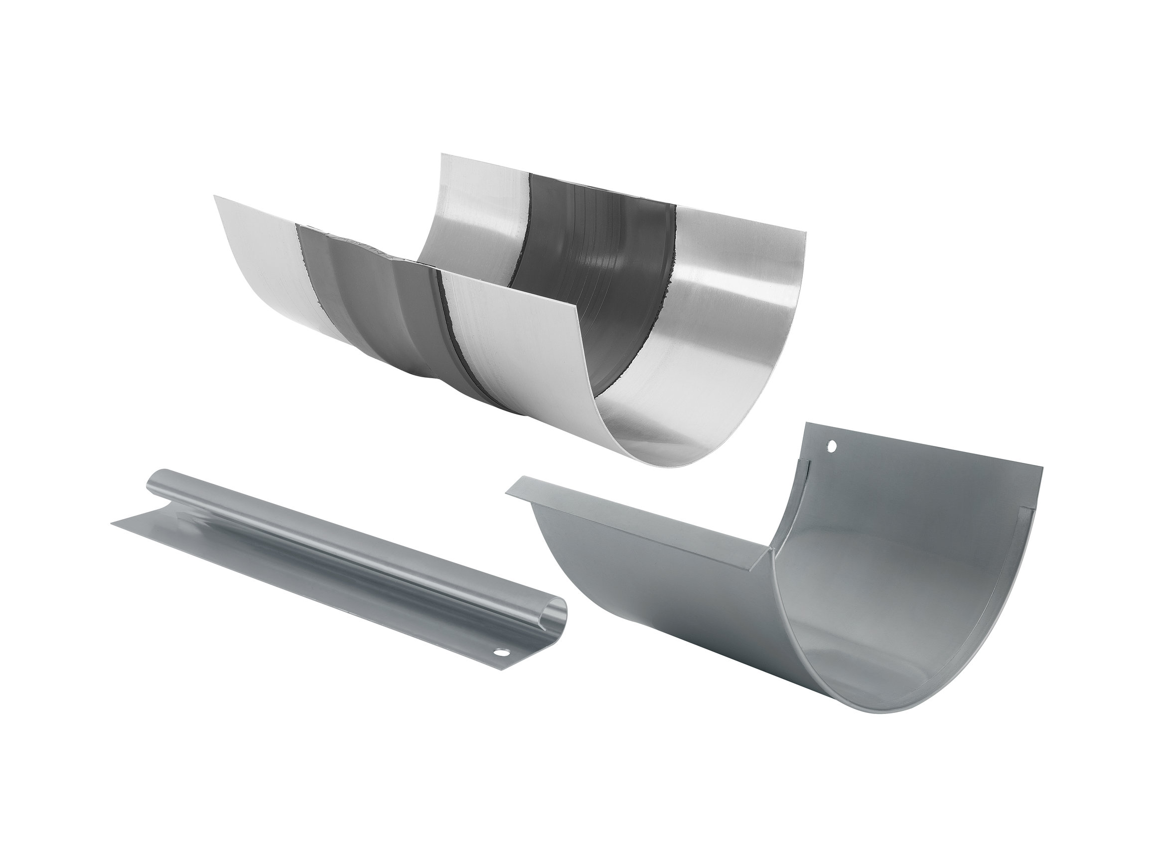 Farbige Rinnen-Dilatation mit Blende halbrund | GRÖMO